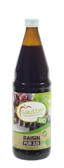 Pur jus de raisin biologique - Sautter-pomor.fr